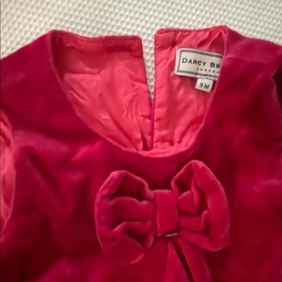 Darcy Brown | Dresses | Darcy Brown Velvet Red Dress 9 Months | Poshmark